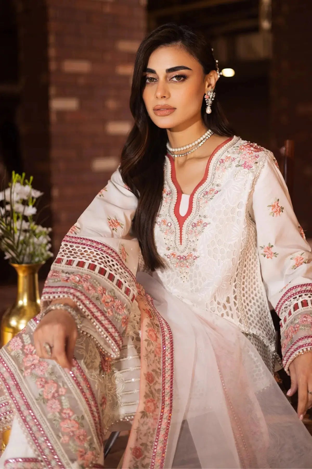 IMROZIA SERENE MEHZA - Pakistani Designer Clothes | Embroidered – Rangreza